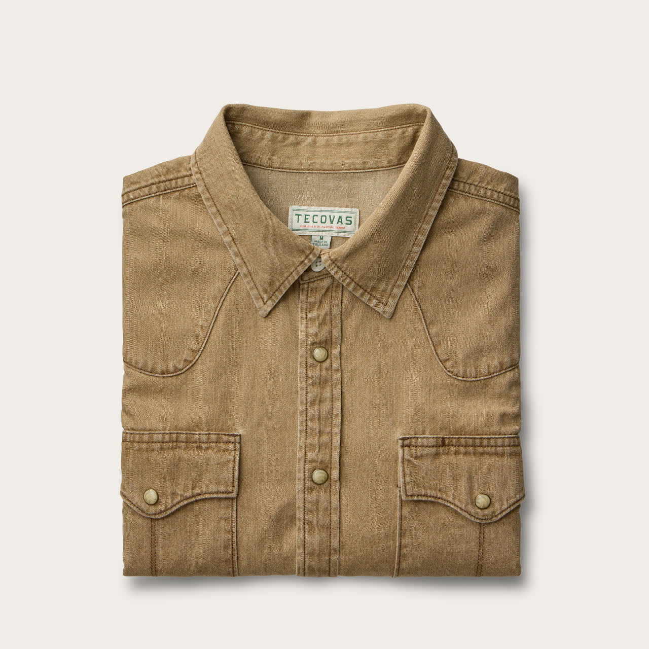 Men's Denim Pearl Snap Shirt | Tecovas Men's Denim Pearl Snap Shirt | Tecovas